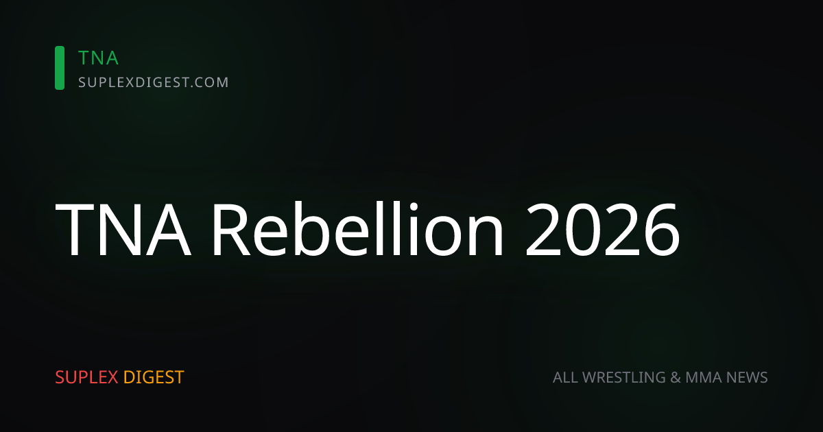 TNA Rebellion 2026 Results: Santana Retains, EC3 Returns, ODB Hall of ...